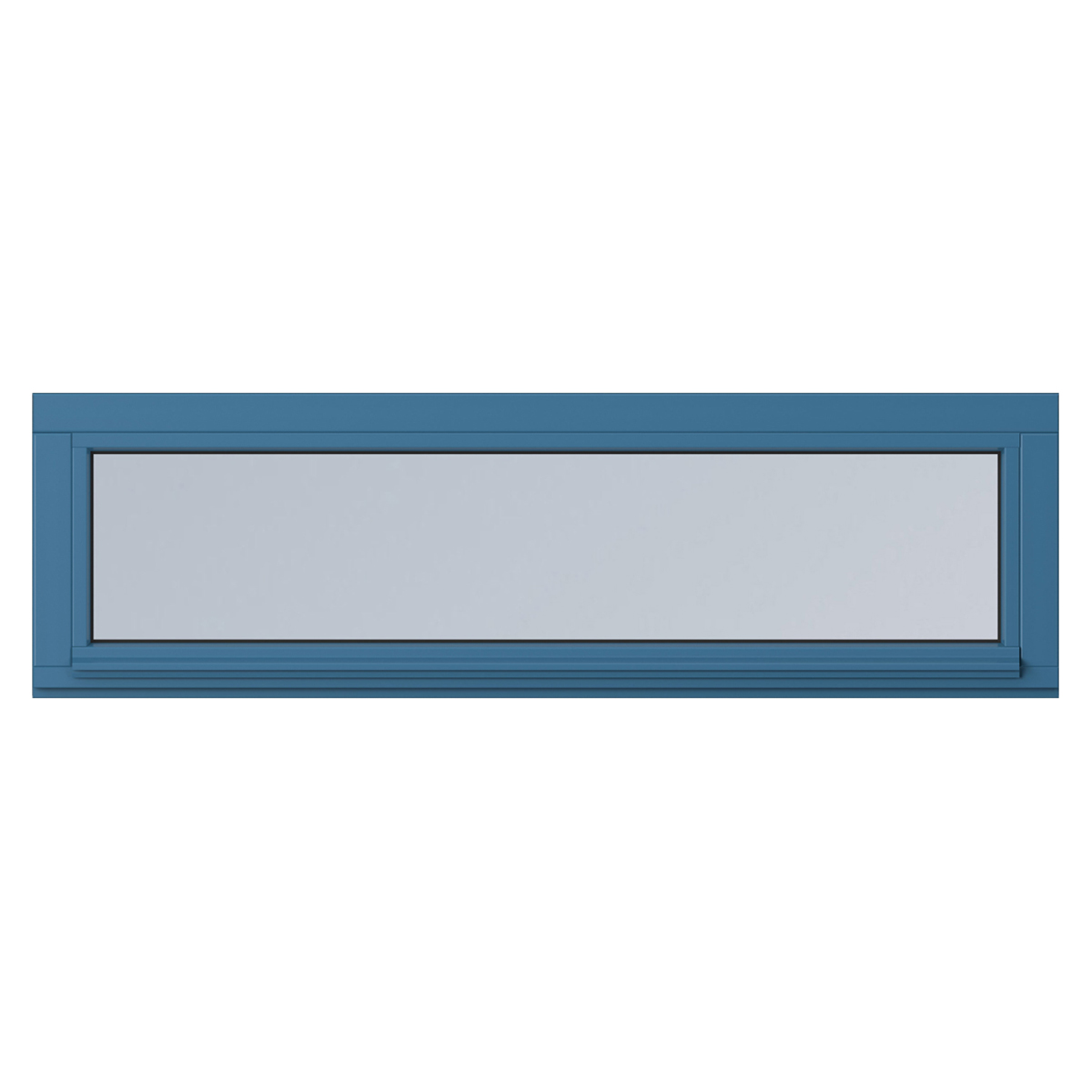 Överljus NorDan Bor 460 BxH: 130x40, RAL 5007, Blå- 460-1304_5007